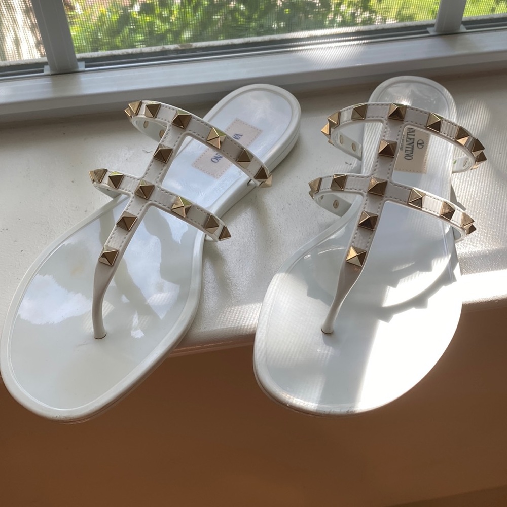 Valentino Garvani Thong Jelly Sandals - Gem